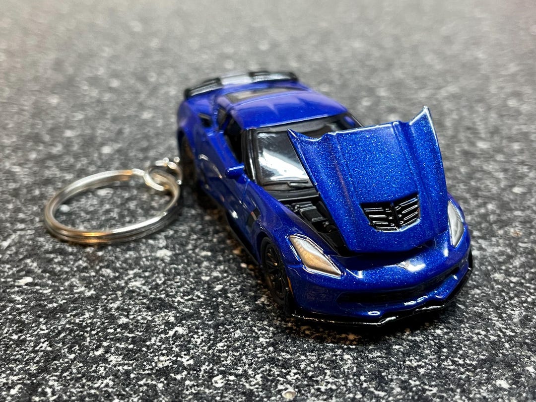 C7 Corvette Z06 Keychain Elkhart Blue Diecast Car 2019 - Etsy