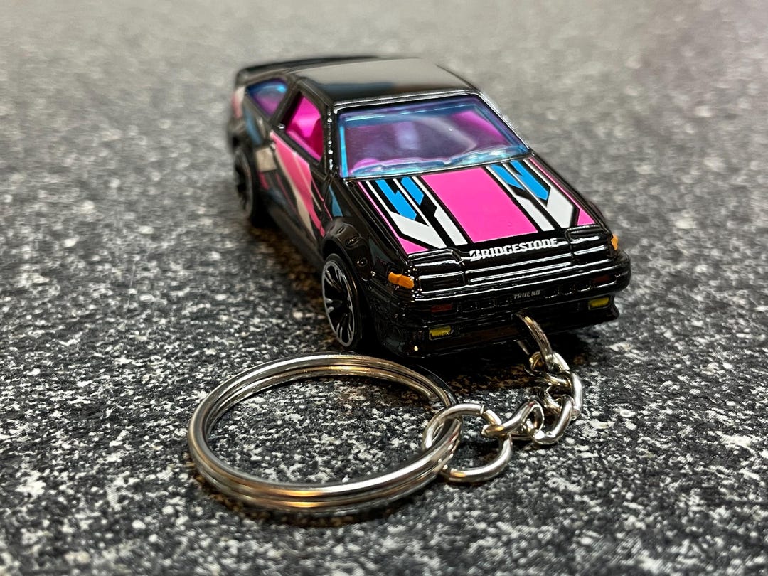 Toyota AE86 Keychain Black Hot Wheels Matchbox Corolla Sprinter - Etsy