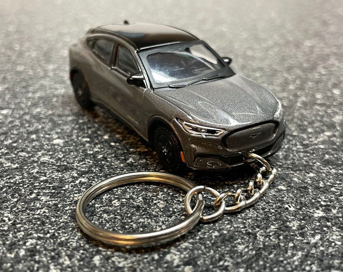 Mustang Mach E Keychain Gray Diecast Car Hot Wheels Matchbox - Etsy