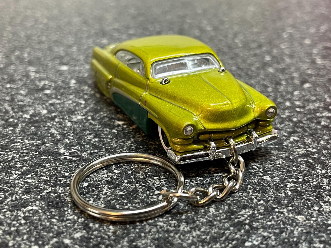 1951 Mercury Lead Sled Lowrider Keychain Green Matchbox Hot Wheels Car ...