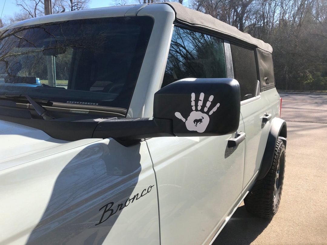 Bronco Hand Wave Vinyl Decal Fits Full Size Ford Bronco - Etsy