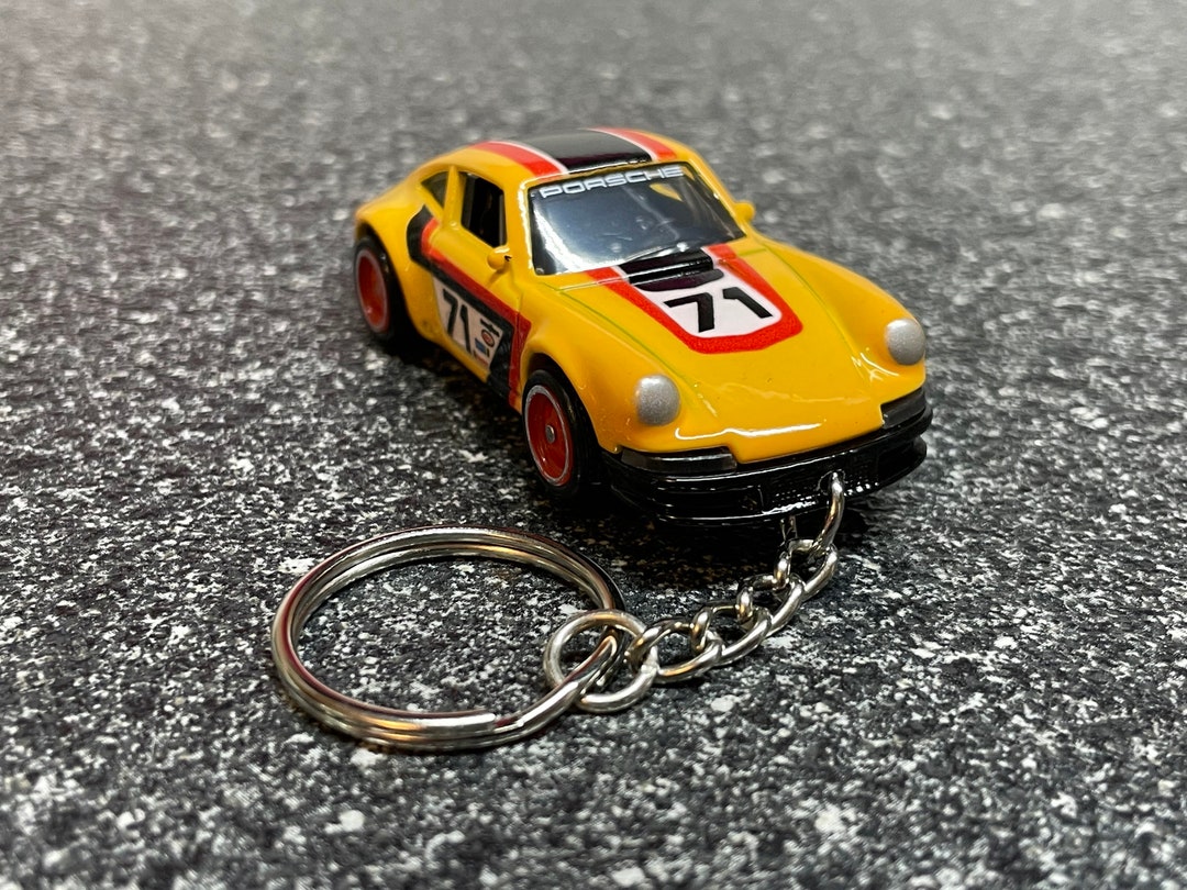 Fits 1971 Porsche 911 Keychain 71 Yellow Hot Wheels Matchbox - Etsy