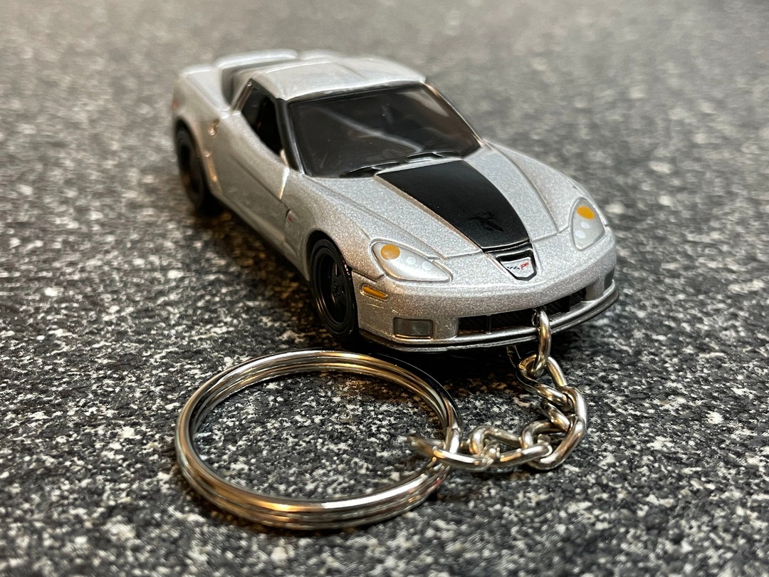 2010 Corvette Z06 C6 Silver Keychain Matchbox Hot Wheels - Etsy