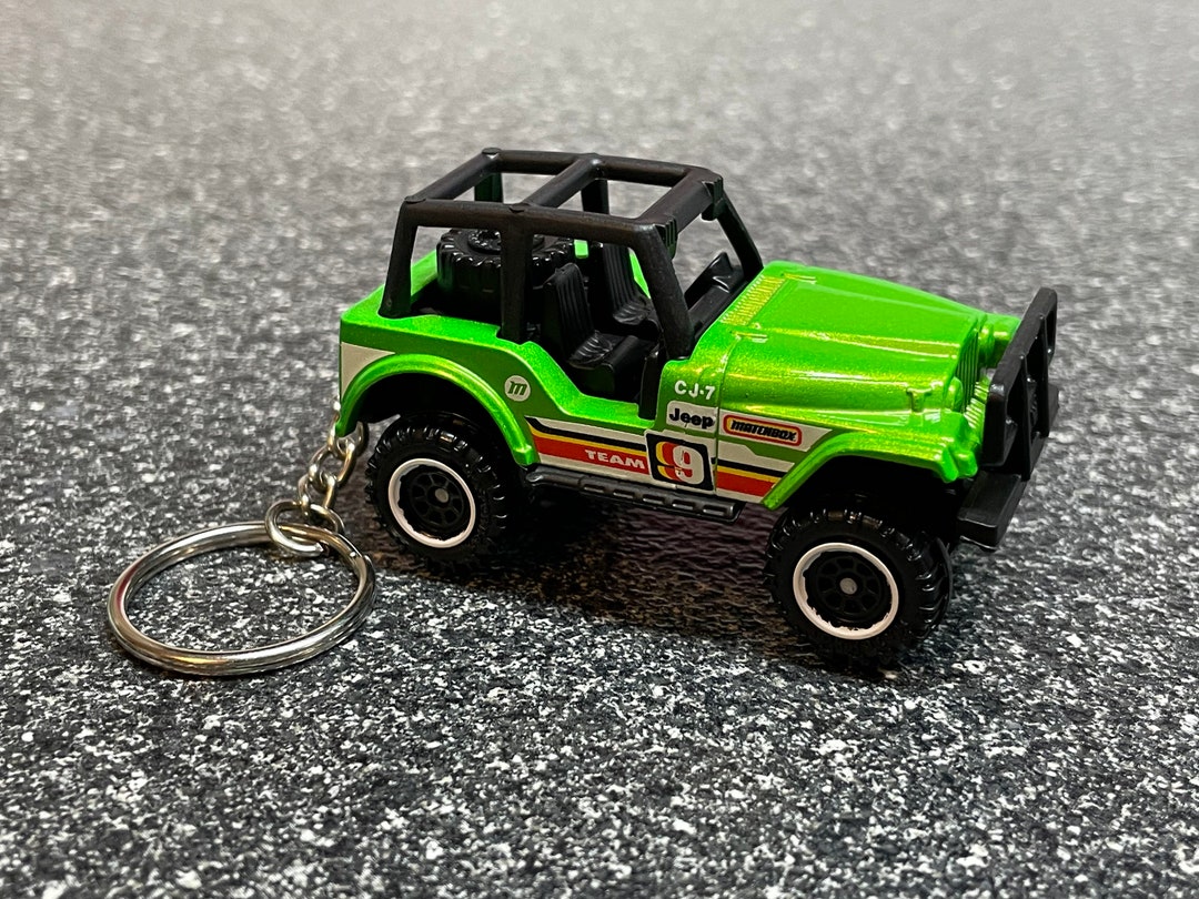 Fits Jeep CJ7 Lime Green Keychain Matchbox Hot Wheels - Etsy