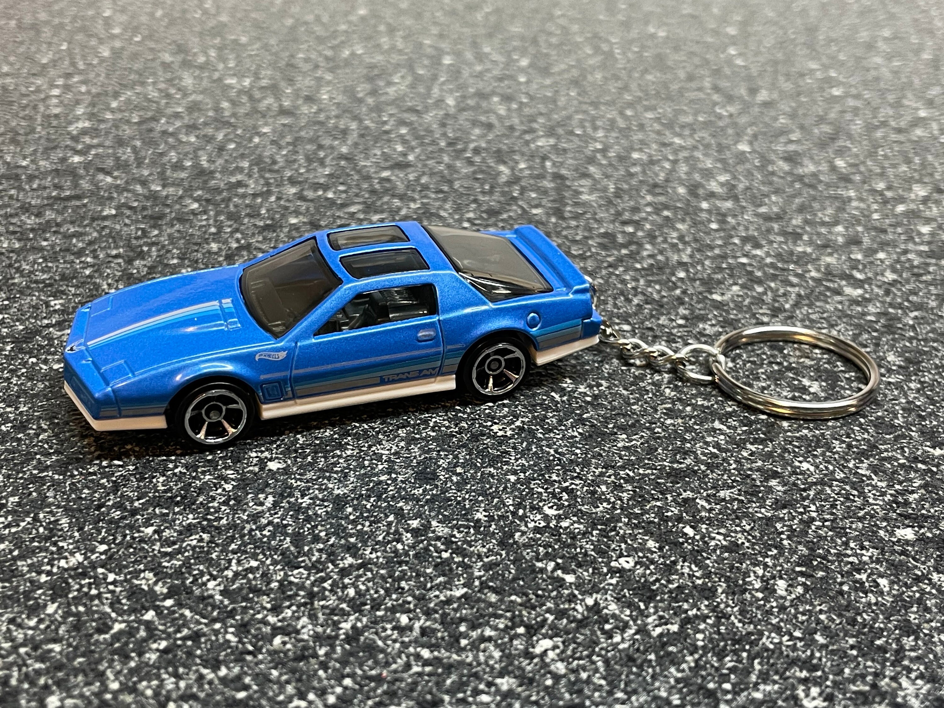 1984 Pontiac Firebird Transam Blue Keychain Red Diecast Car - Etsy
