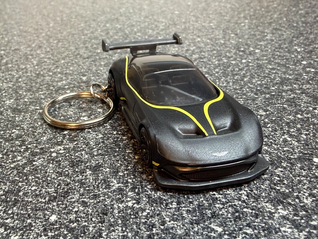 Aston Martin Vulcan V12 Keychain Black Hot Wheels Matchbox - Etsy