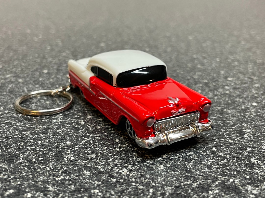 1955 Chevy Belair Coupe Hot Rod Red Keychain Matchbox Hot Wheels Car - Etsy