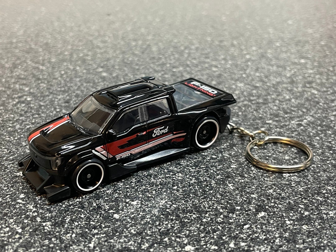 Ford F150 Lightning EV Race Keychain Diecast Car Matchbox Hot Wheels - Etsy