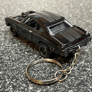 1970 Chevy Chevelle SS Black Hotrod Keychain Hot Wheels Matchbox - Etsy