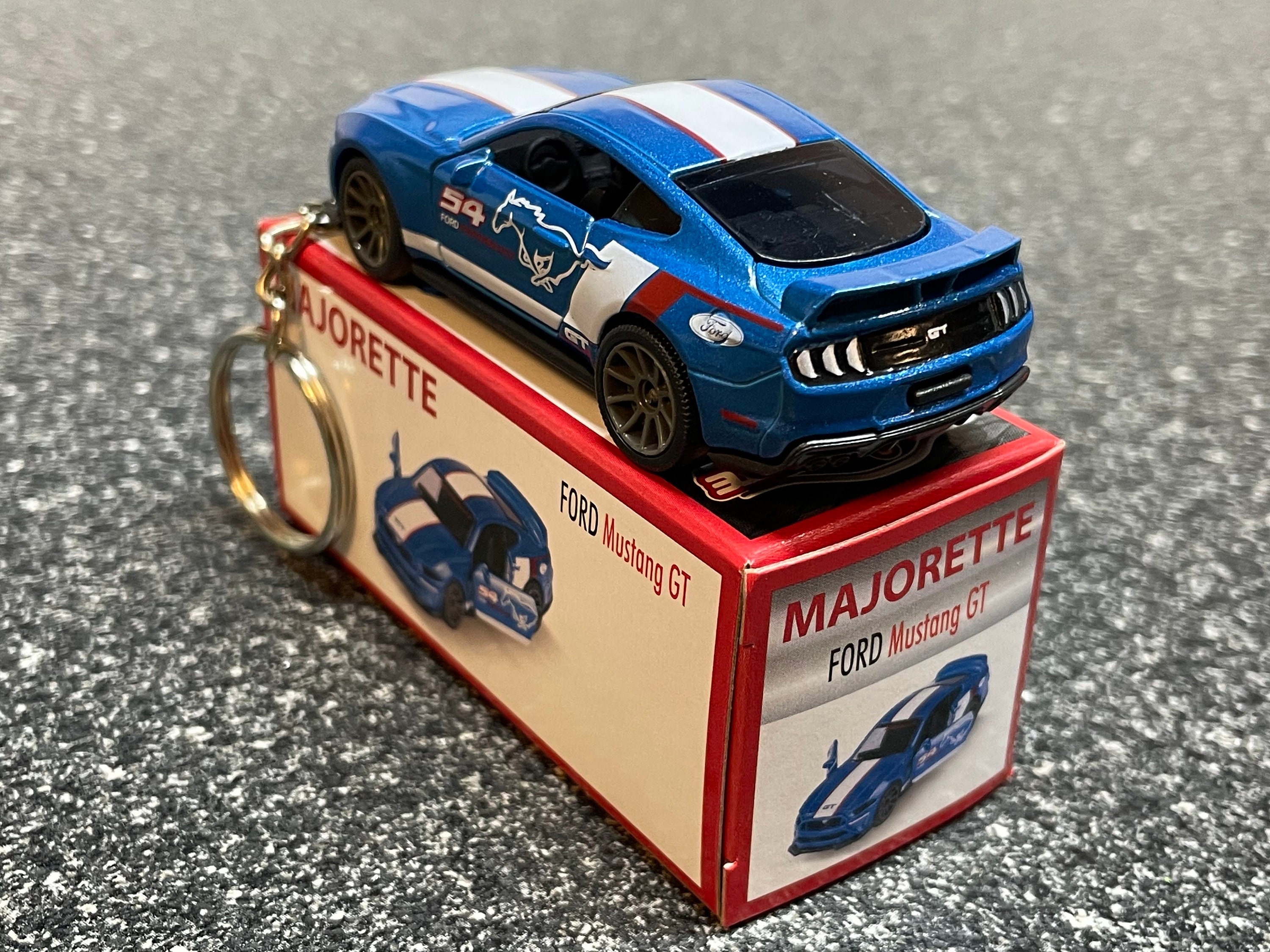 Mustang GT Blue Keychain Hot Wheels Matchbox - Etsy