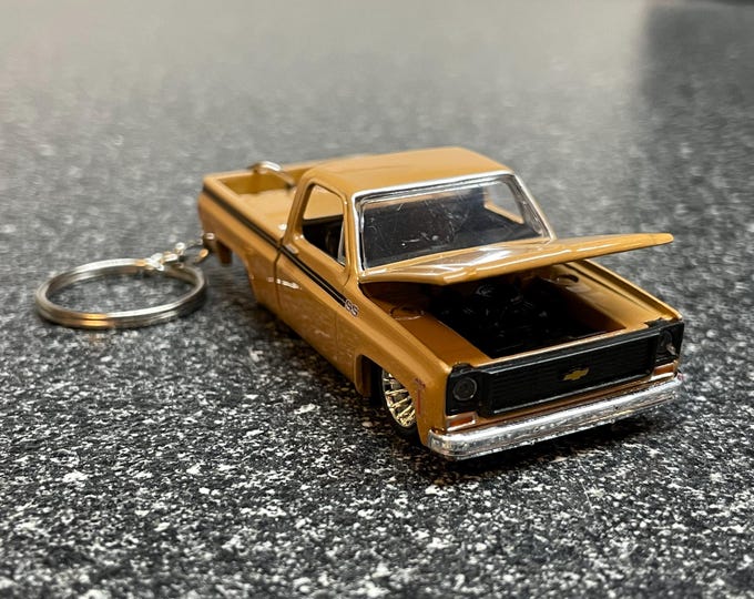 1973 Square Body Chevy C10 Truck Keychain Tan Hot Wheels Matchbox - Etsy