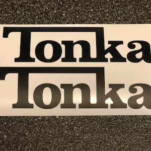 2x Tonka Truck Vinyl Decal Sticker Multiple Colors - Etsy