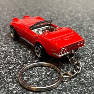 1972 Corvette Stingray Convertible Keychain Red Hot Wheels Matchbox - Etsy
