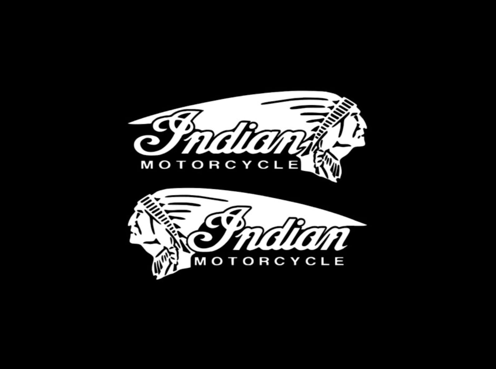 2x Indian Motorcycle Vinyl Decal Sticker Multiple Sizes and Colors - Etsy