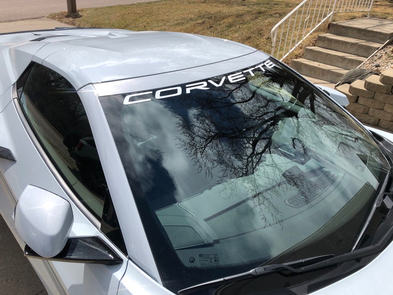 Corvette C8 Windshield Vinyl Decal - Etsy