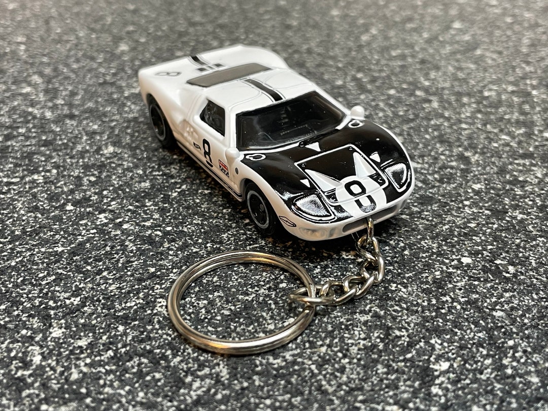 Ford GT GT40 White Shelby Keychain Diecast Car - Etsy