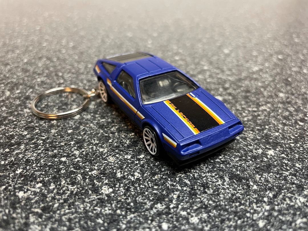 DMC Delorean Blue Keychain Hot Wheels Matchbox - Etsy