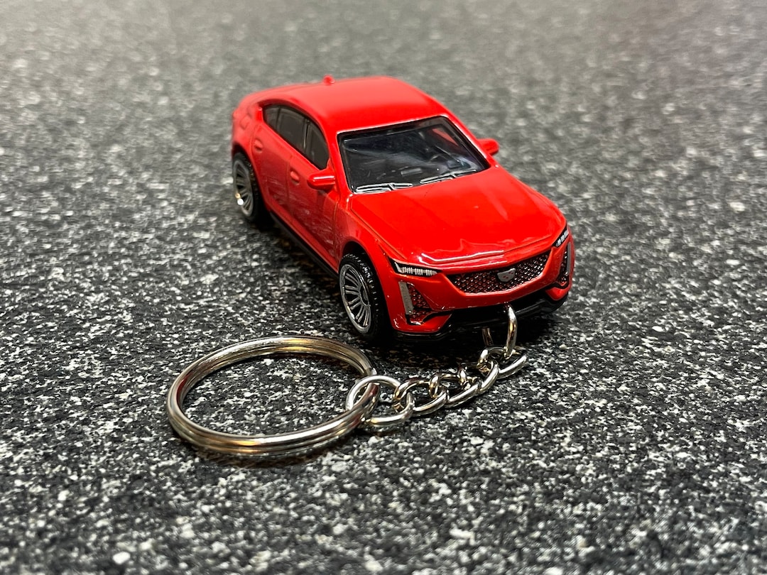 2021 Cadillac CTSV CT5-V Red Keychain Diecast Car Hot Wheels Matchbox ...