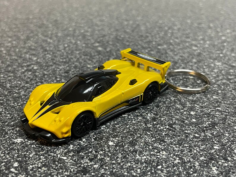 Fits Pagani Zonda R Yellow Keychain Hot Wheels Matchbox Exotic - Etsy