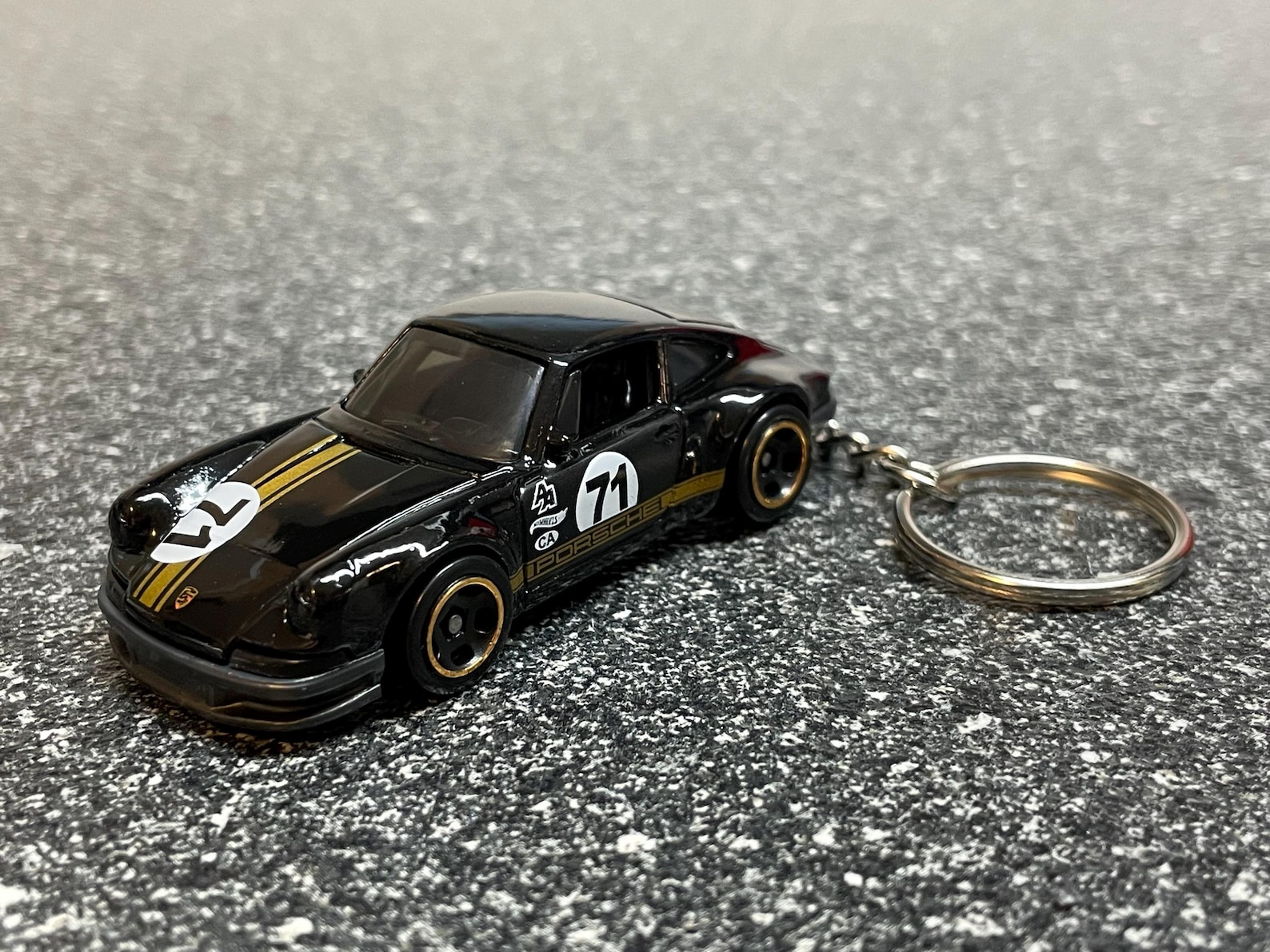 Fits 1971 Porsche 911 Keychain Black Hot Wheels Matchbox - Etsy