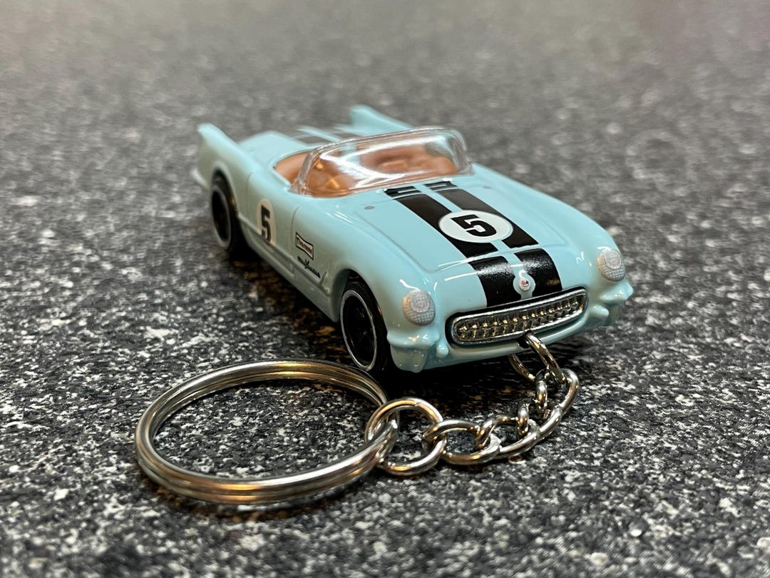 1955 C1 Corvette Blue Keychain Hot Wheels Matchbox - Etsy