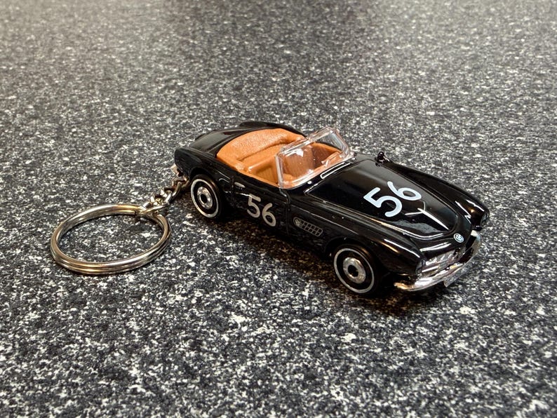 BMW 507 Convertible Roadster Keychain Black Hot Wheels Matchbox - Etsy