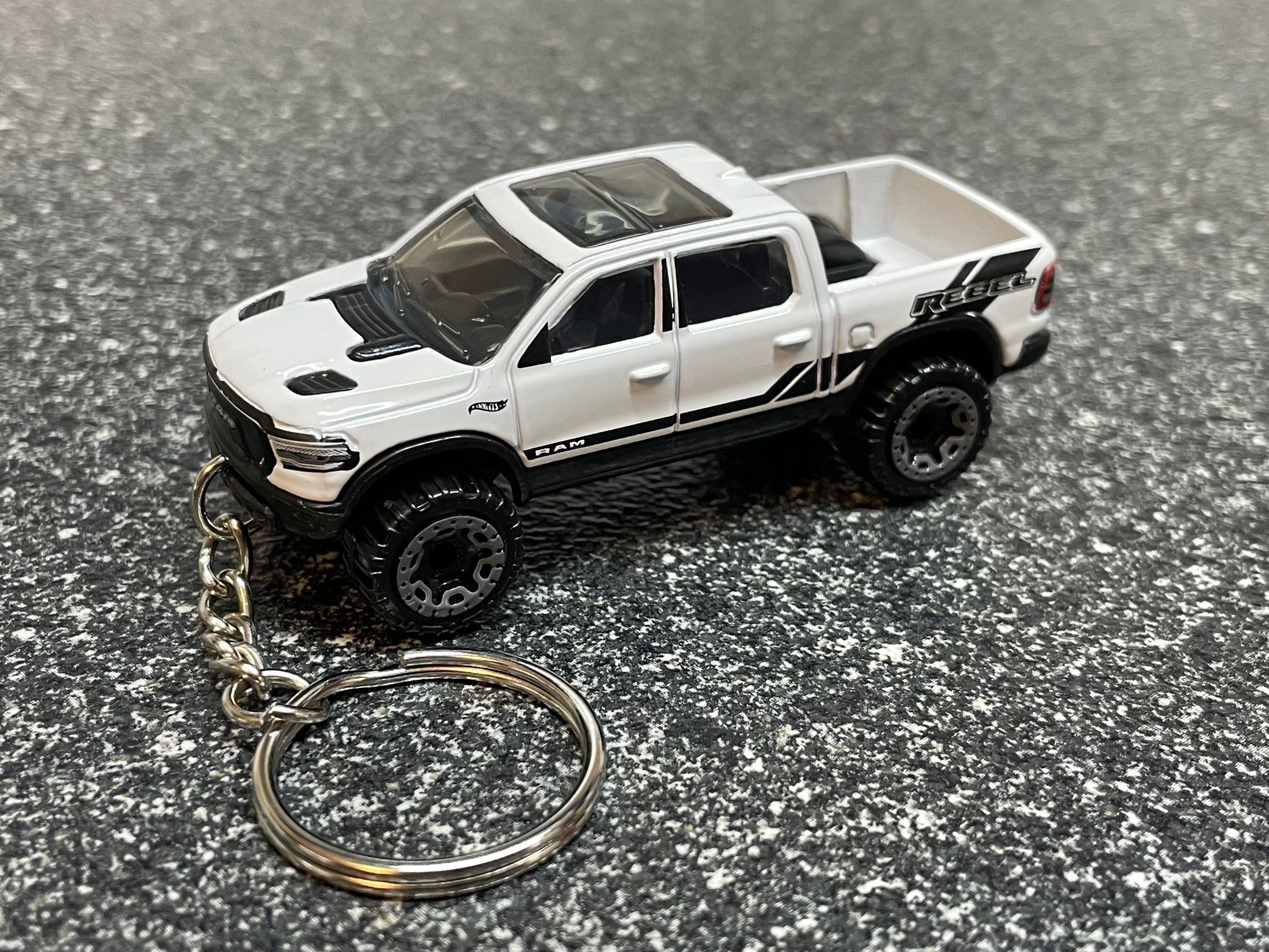 Fits 2020 Ram 1500 Rebel White Truck Keychain Diecast Car - Etsy