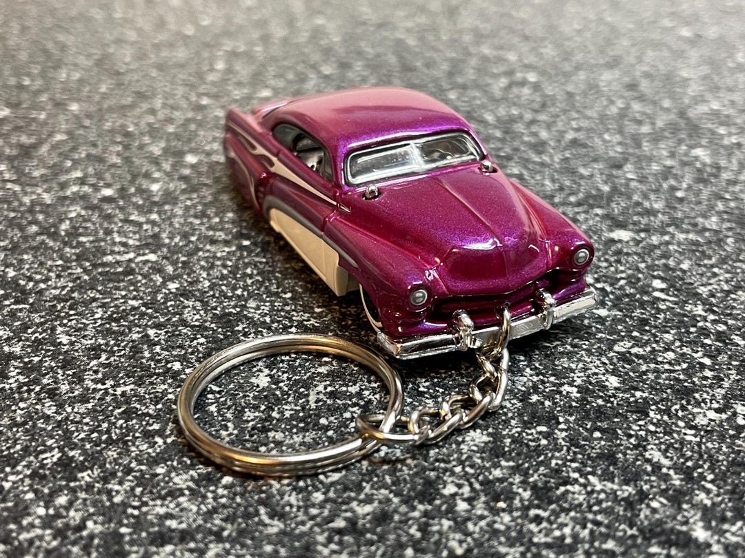 1951 Mercury Lead Sled Lowrider Keychain Purple Matchbox Hot Wheels Car ...