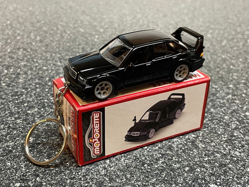 1989 Mercedes Benz 190 E Evolution Black Keychain Hot Wheels Matchbox ...