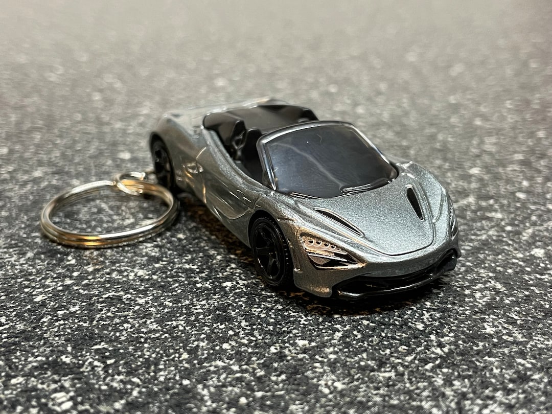 Mclaren 720s Spyder Gray Keychain Diecast Car - Etsy