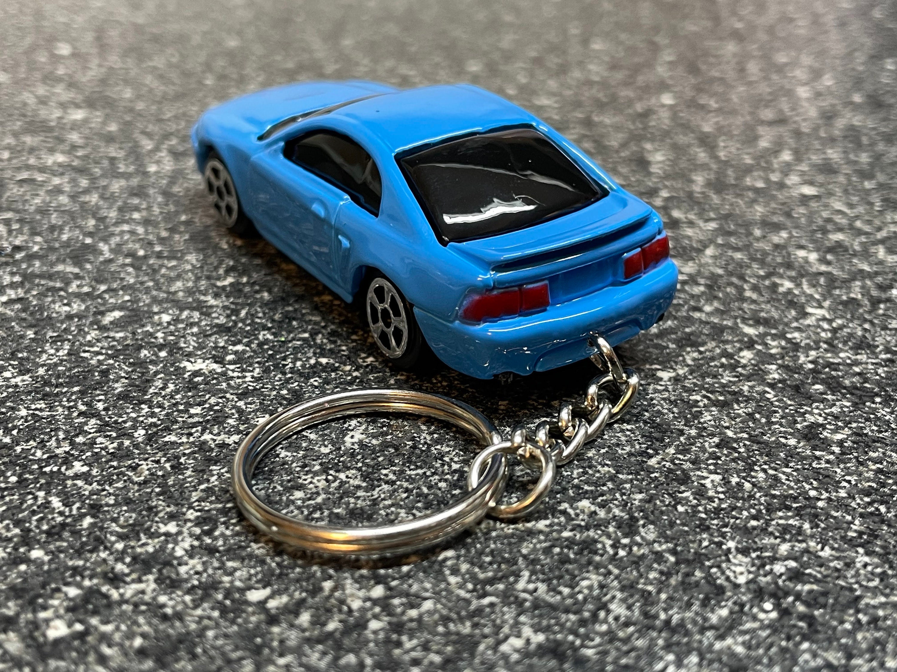 1999 Mustang GT New Edge SN95 Blue Keychain Diecast Car Muscle Car ...