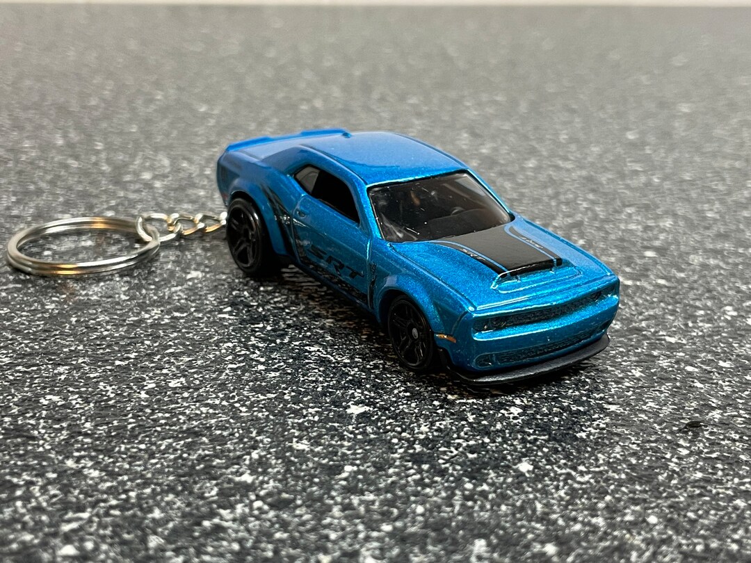 Fits Challenger Hellcat Demon Hemi SRT Keychain Diecast Car Matchbox ...