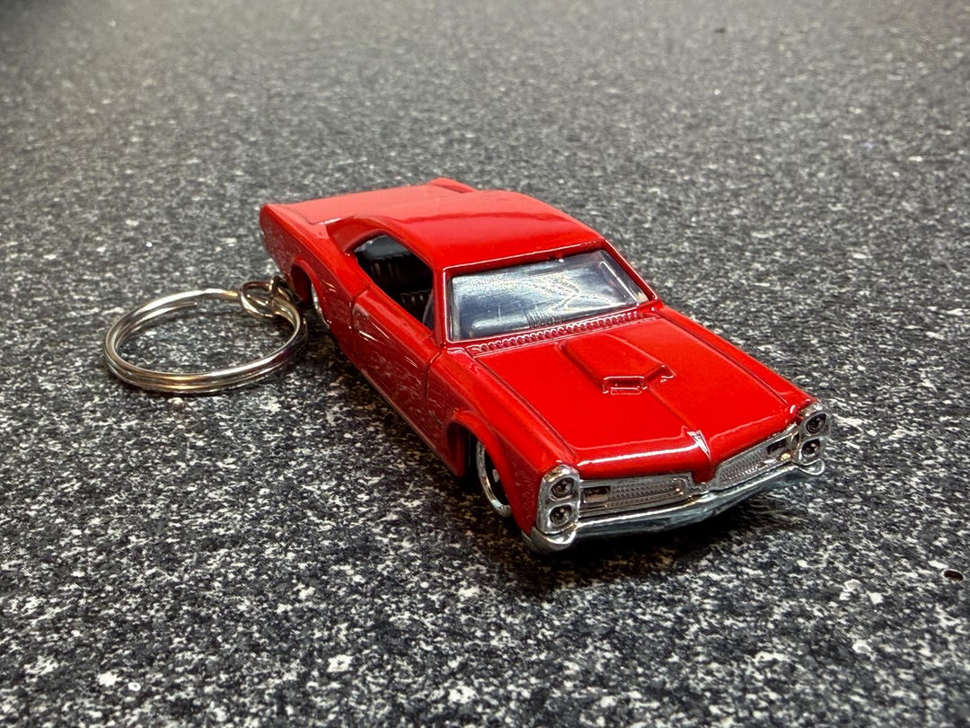 1966 Pontiac GTO Keychain Red Diecast Car Hot Wheels Matchbox - Etsy