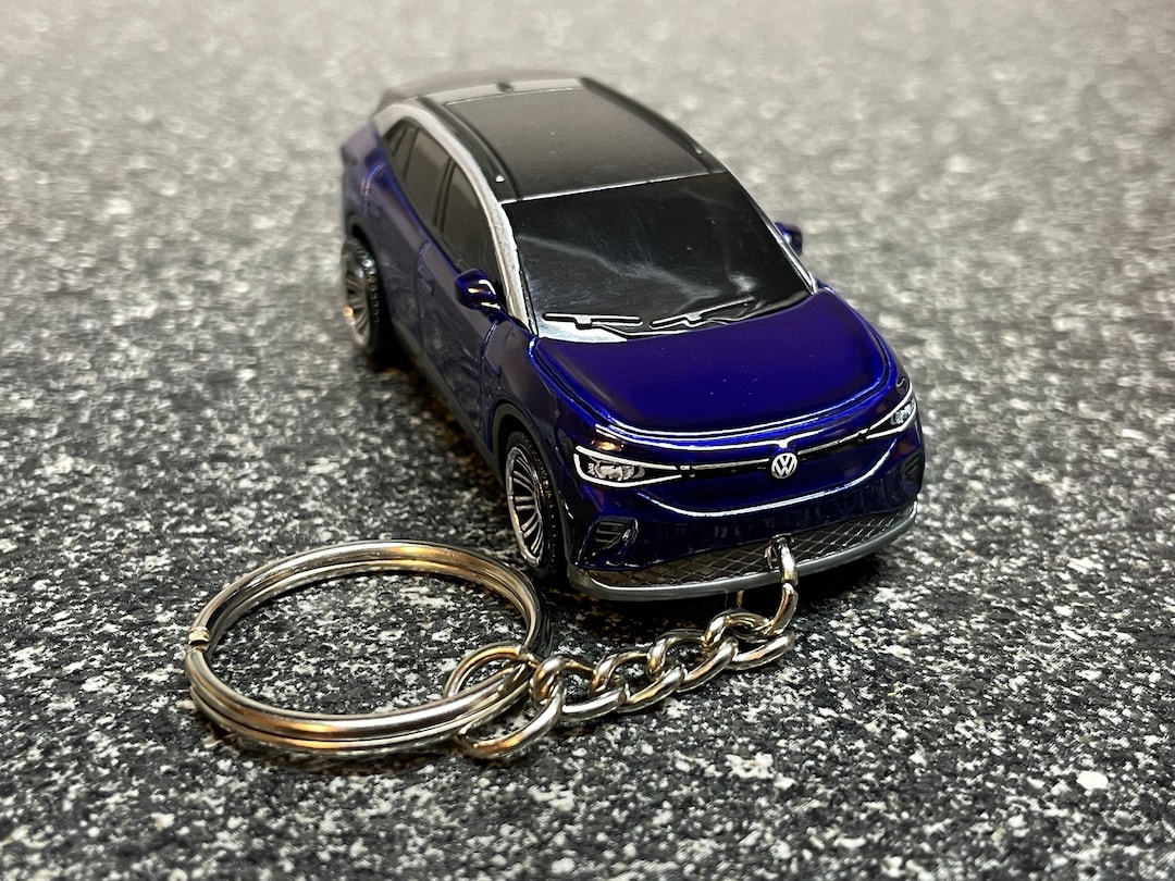 EV4 ID4 ID.4 Electric SUV Blue Keychain Diecast Car - Etsy