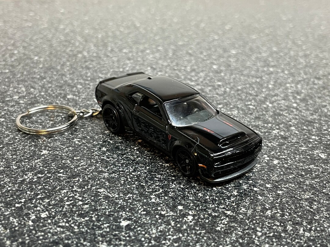 Fits Challenger Hellcat Demon Hemi SRT Keychain Diecast Car Matchbox ...