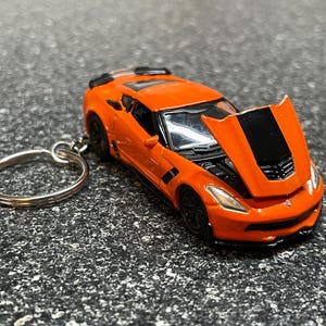 C7 Corvette Z06 Keychain Sebring Orange Diecast Car - Etsy