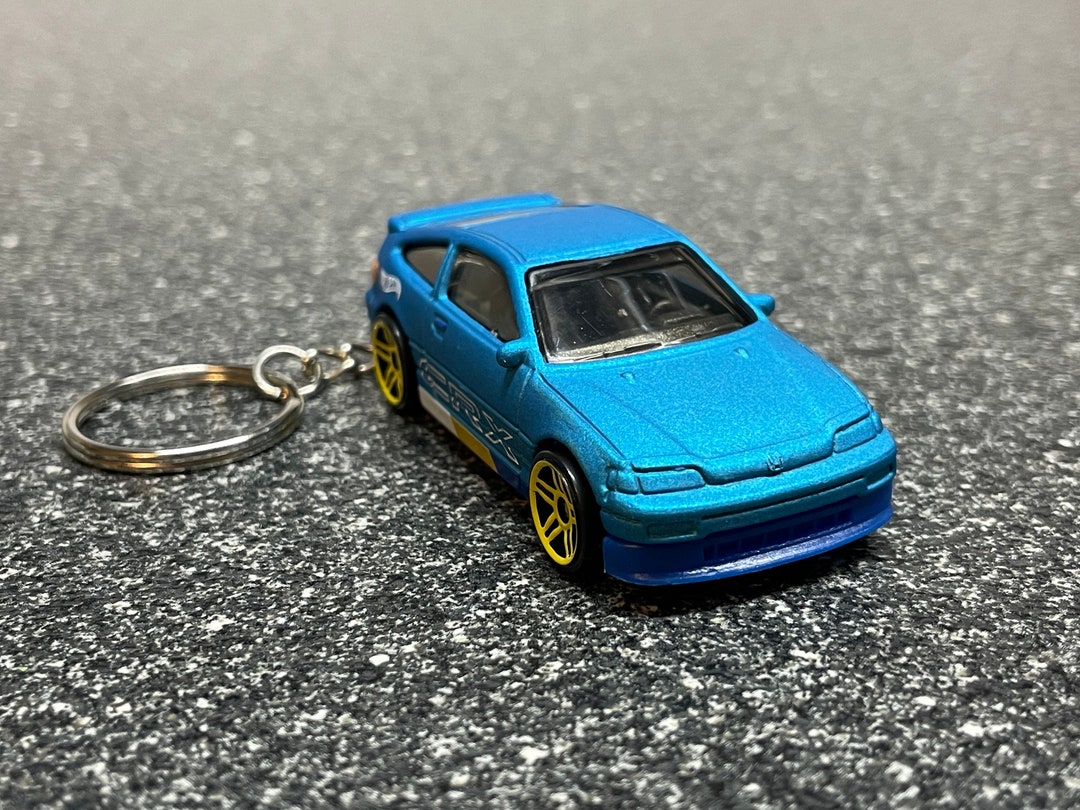 Honda CRX Blue Custom Keychain Hot Wheels Matchbox - Etsy