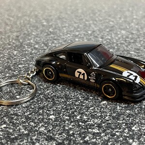 Fits 1971 Porsche 911 Keychain Black Hot Wheels Matchbox - Etsy