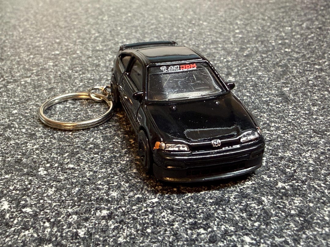 Honda CRX Keychain Black Hot Wheels Matchbox Premium - Etsy