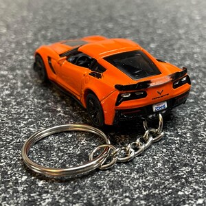 C7 Corvette Z06 Keychain Sebring Orange Diecast Car - Etsy