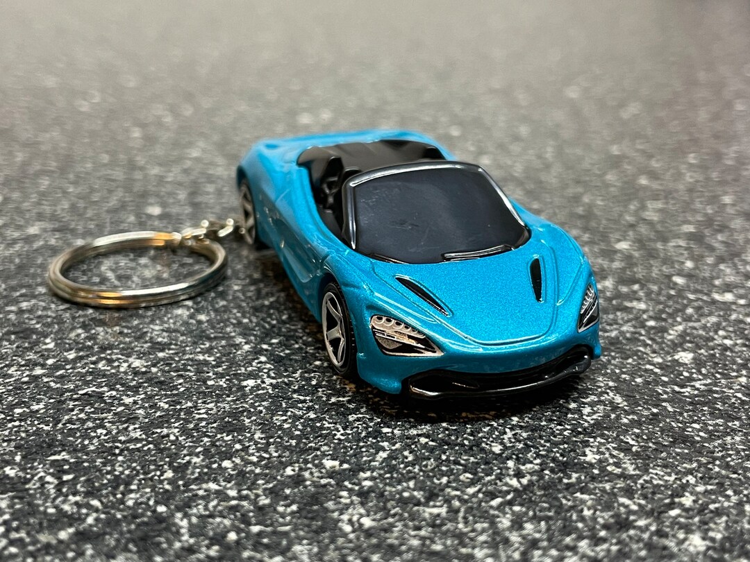 Mclaren 720s Spyder Blue Keychain Diecast Car - Etsy