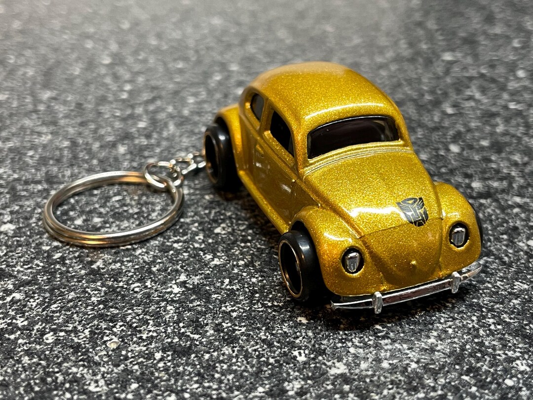 Transformers Bumblebee Bug Keychain Gold Hot Wheels Matchbox Beetle - Etsy