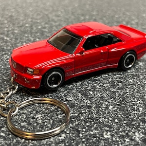 Mercedes Benz 560 SEC AMG Keychain Red Hot Wheels Matchbox - Etsy