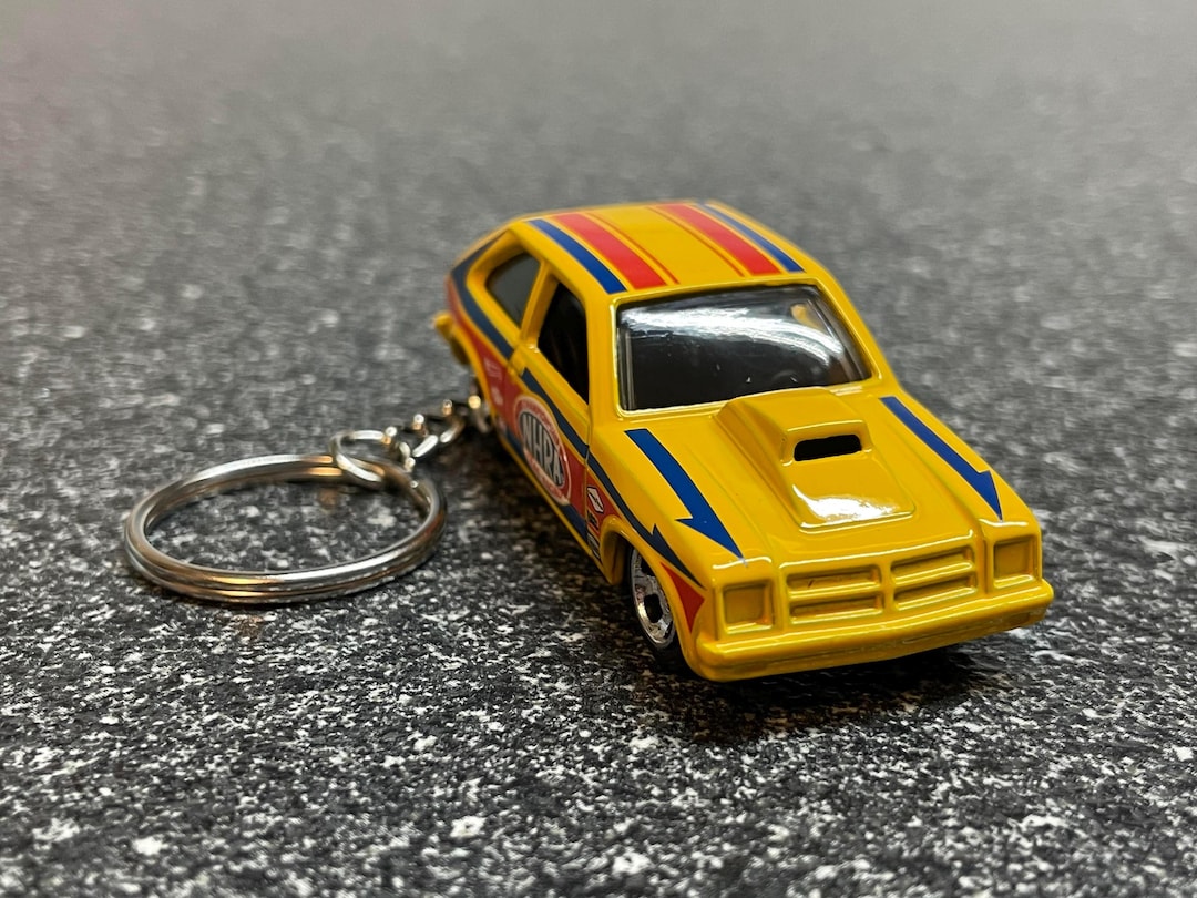 1976 Chevy Chevette Hot Rod NHRA Keychain Yellow Diecast Car Hot Wheels ...