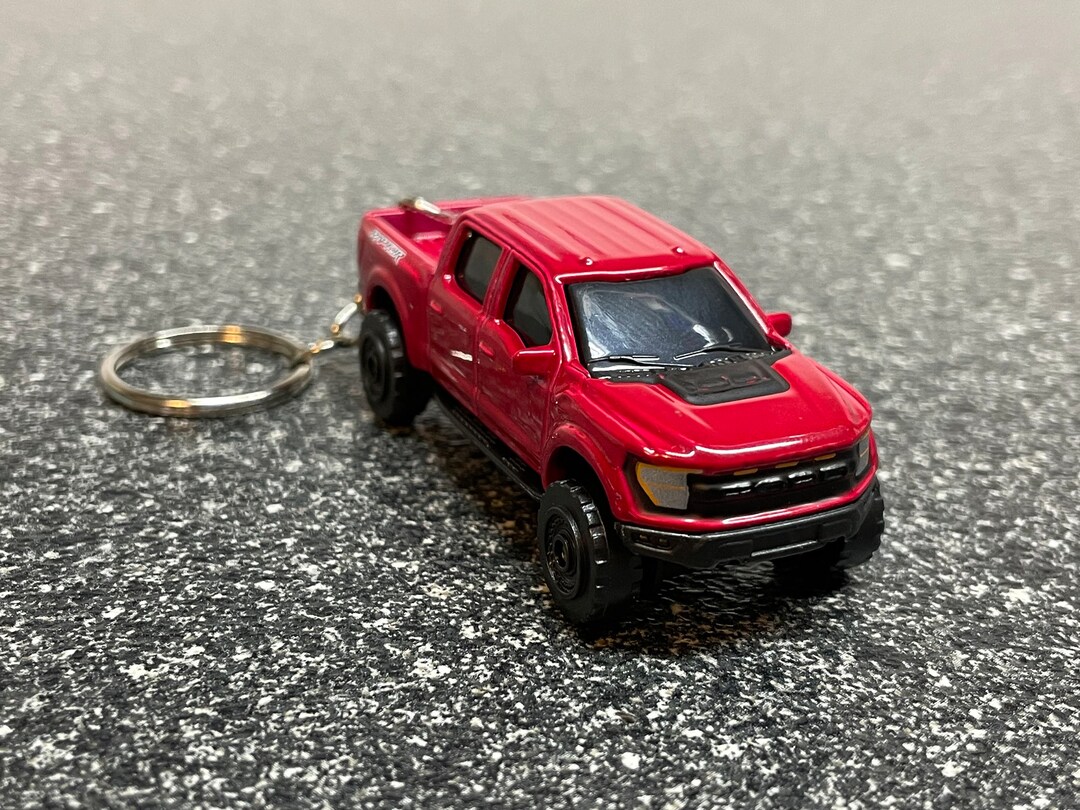 Ford F150 Raptor Keychain Red Diecast Car Matchbox Hot Wheels - Etsy