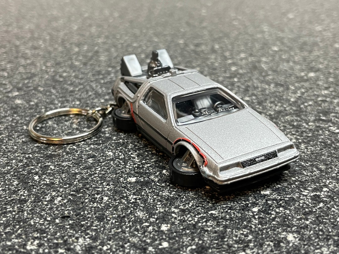 Back to the Future Delorean Keychain Hot Wheels Matchbox - Etsy