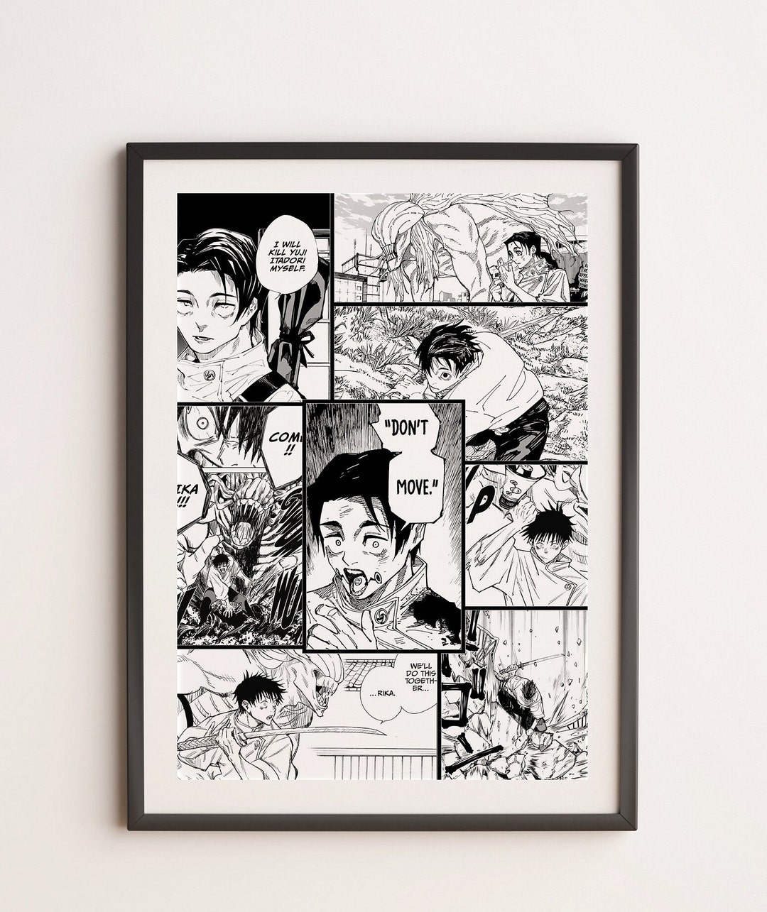 Yuta Õkkotsu,manga Wall Art, Wall Decoration, Anime Wall Art, Manga ...