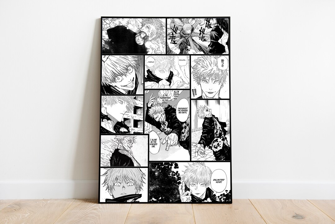 Manga Wall Decoration, Gojo Satoru, Anime Wall Art, Manga Poster, Anime ...