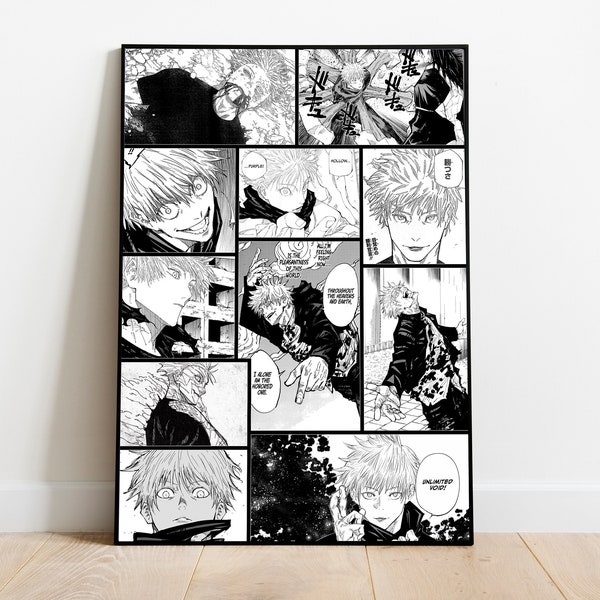 Gojo satoru manga poster - Etsy Portugal