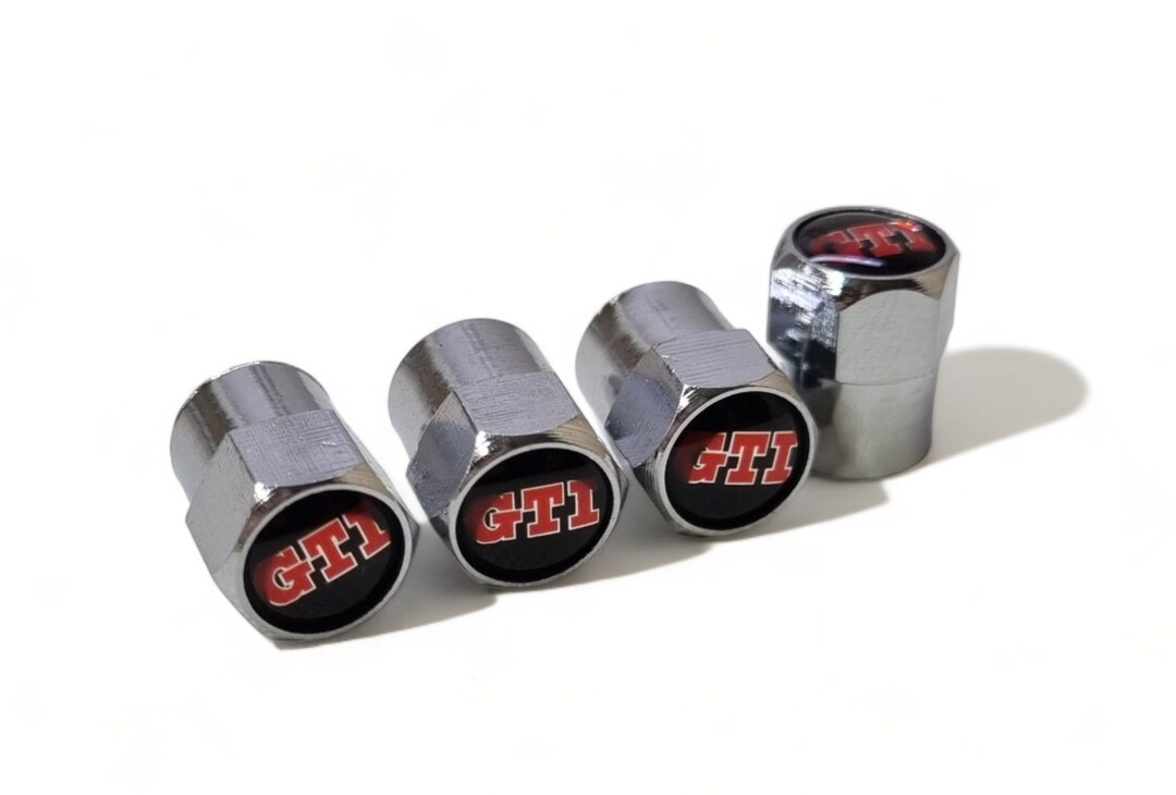 Tire Valve Caps With GTI Emblem Logo for Golf Polo Scirocco Wheel Rims ...